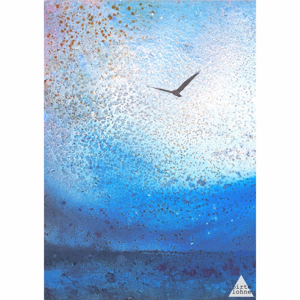 Kunstkort A5 dbl. "lysning" - Birte Lohne