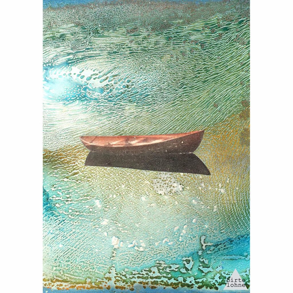 Kunstkort A5 dbl. "lengsel og luft" - Birte Lohne